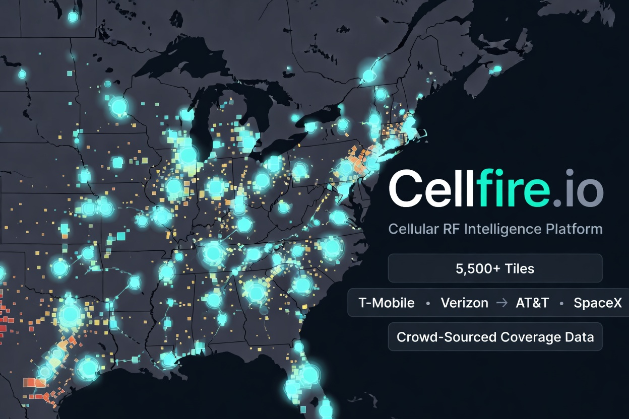 Cellfire Viewer — Free Browser Cell Tower Locator & PCI Analysis Tool